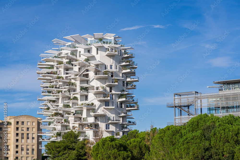 Montpellier, France - 09 18 2023 : Cityscape view of famous landmark ...