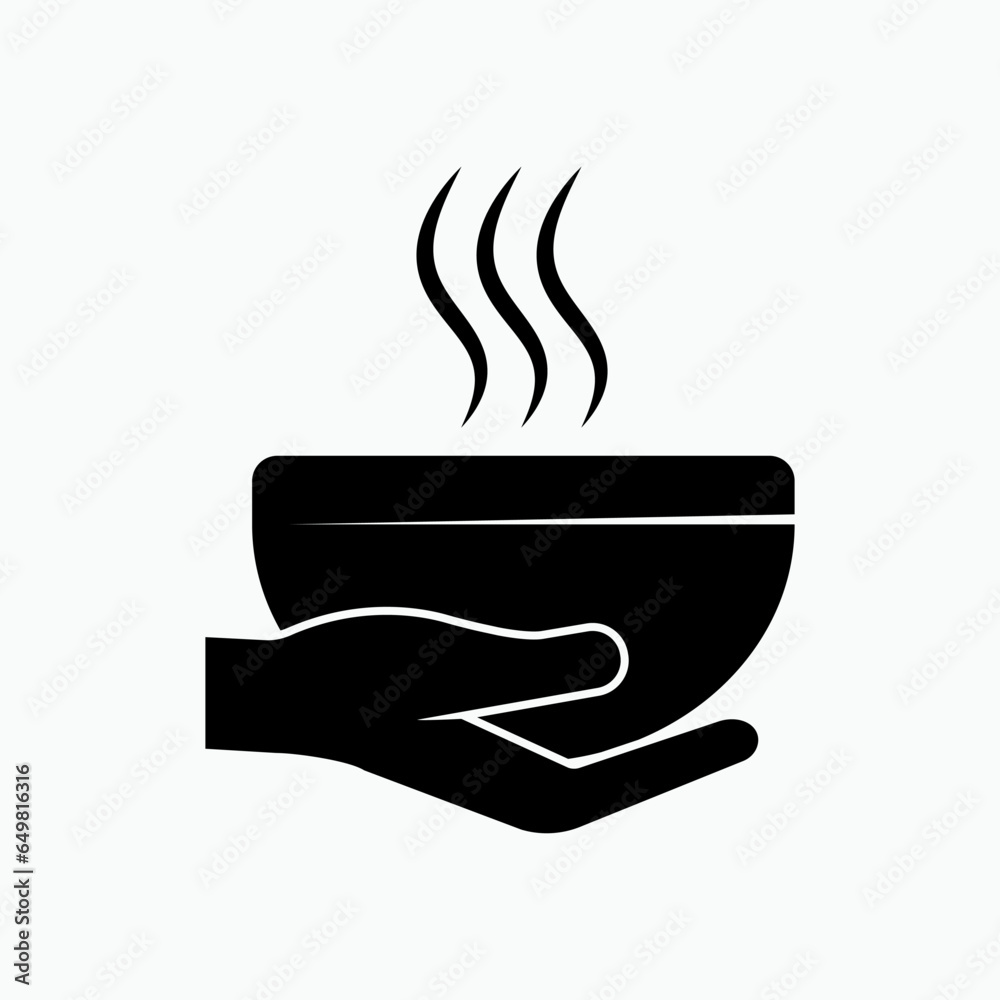 Famine Icon. Starvation, Hunger. Starving, Food Sharing Symbol. Stock ...