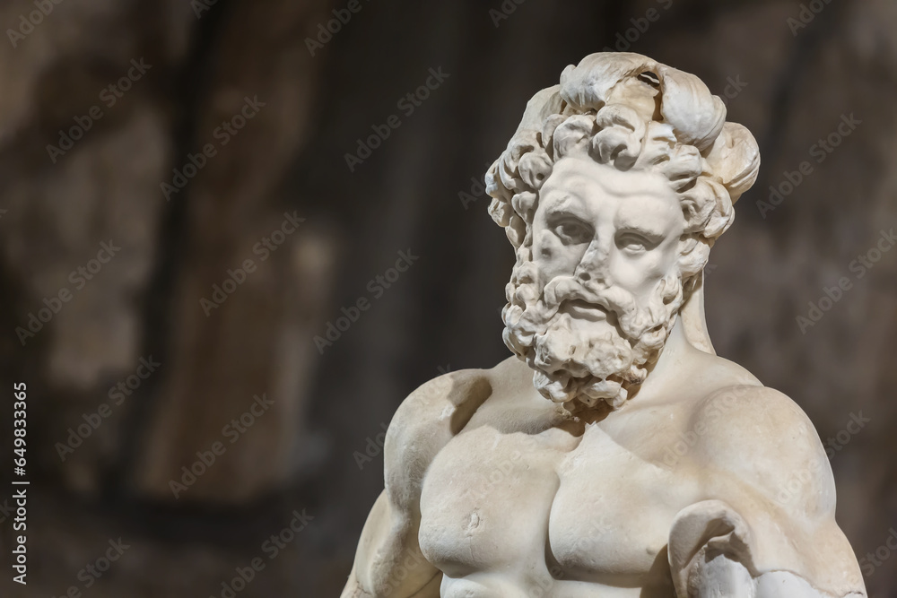 Hercules (Heracles) sculpture. Roman copy of Greek statue. II cent AD ...