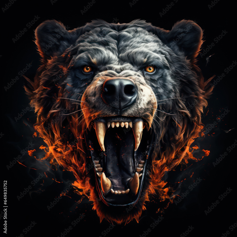 A powerful bear the beast symbolizing the Medo-Persian empire in the ...