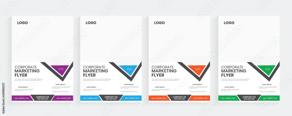 A4 size corporate marketing strategy flyer, A4 business advertising ...