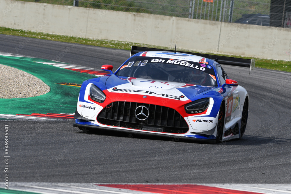 Scarperia, 23 March 2023: Mercedes-AMG GT3 of Team CP Racing driven by ...