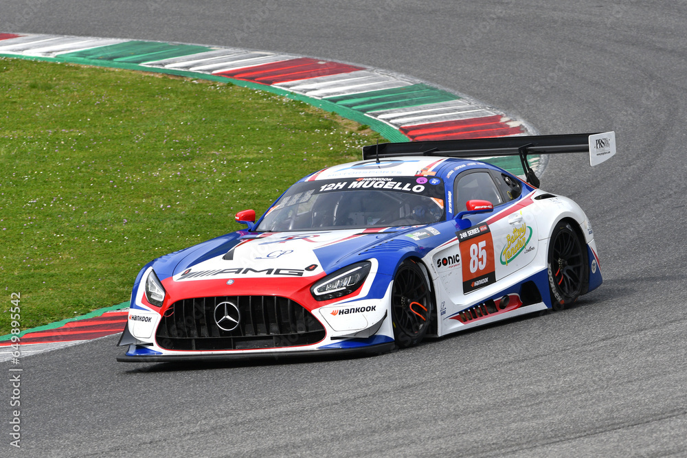 Scarperia, 23 March 2023: Mercedes-AMG GT3 of Team CP Racing driven by ...