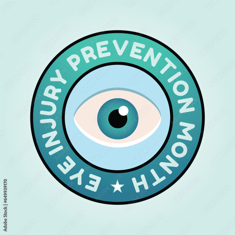 Eye Injury Prevention Month design template good for celebration usage ...