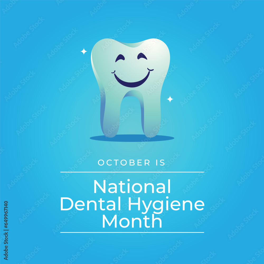Flyers promoting National Dental Hygiene Month or associated events can ...