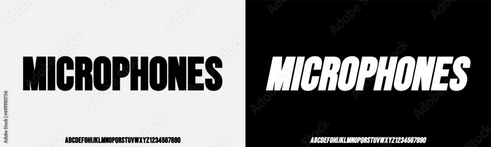 Modern Bold Font and Heavy Font. Typography urban style alphabet fonts ...