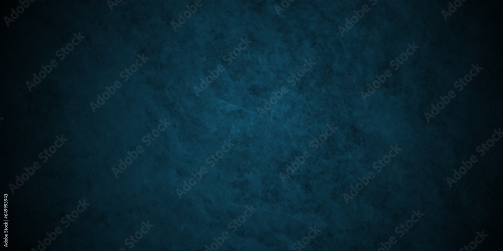 Grunge Stone blue black texture background. Dark blue and black cement ...