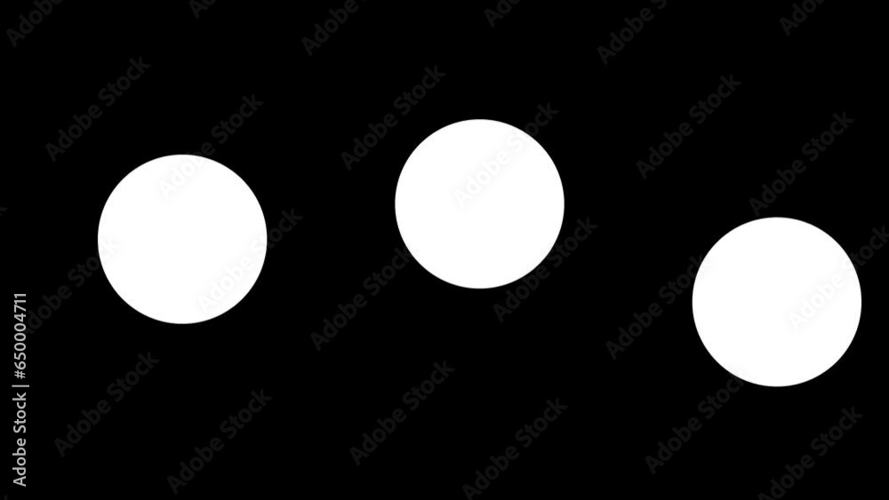 loading cool linear loop animation Point icon. 3 wavy dots. waiting ...