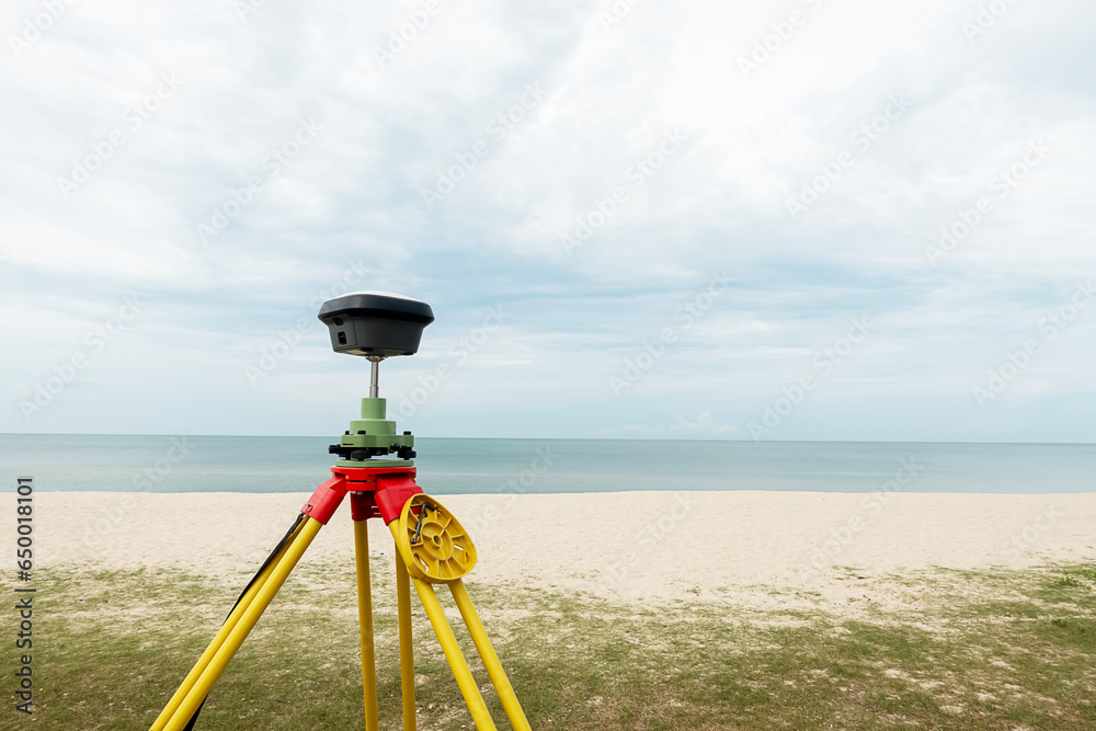 GPS surveying in field sea background, Global Positioning System. Stock ... GPS surveying in field sea background, Global Positioning System. Stock ...