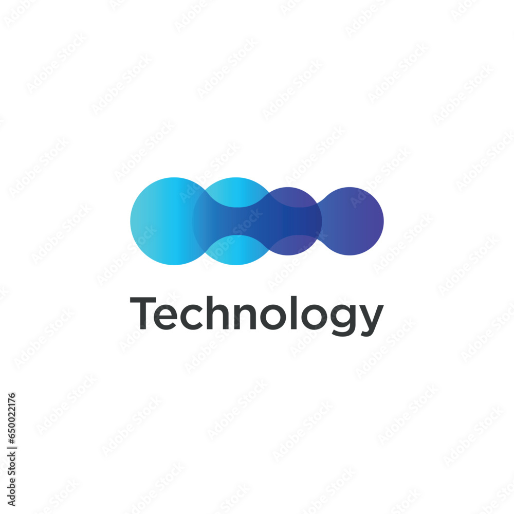 Science laboratiry sign, molecular new technology symbol. Abstract blue ...