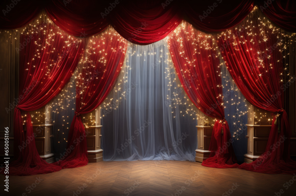 Christmas holiday backdrop for a party or special event created with ...