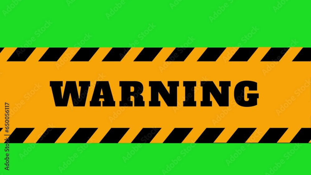 Video „warning tape industrial sensitive dangerous green screen ...