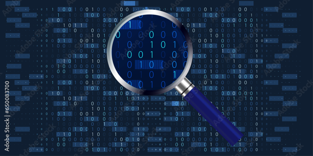 Exploring, Examining and scanning Binary Code with a Magnifying Glass. Code search template ...