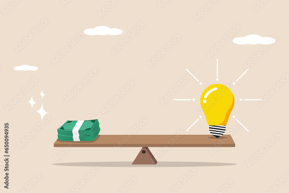 Expensive brilliant idea, brilliant idea value equivalent, valuable ...