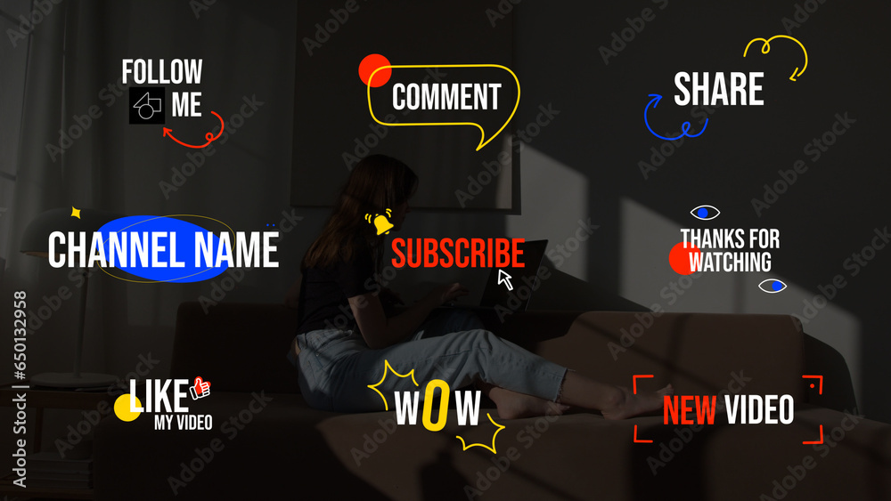Social Titles Stock Template | Adobe Stock