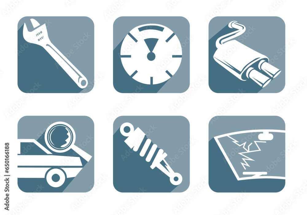 Werkstatt Symbole Piktogramme Stock Vector | Adobe Stock