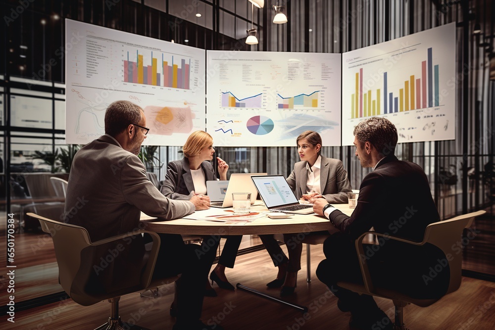 Business people group meeting in office. Professional businesswomen ...