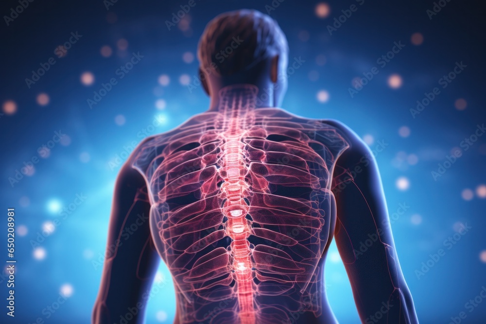 Man Low Back Pain From Osteoporosis And Osteoarthritis. Details of ...