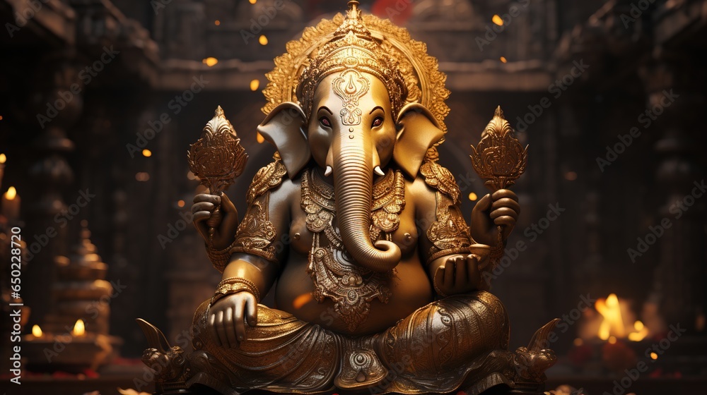 Lord Ganesha, Deva, Brahman Ganapatya, Saguna Brahman Panchayatana puja ...