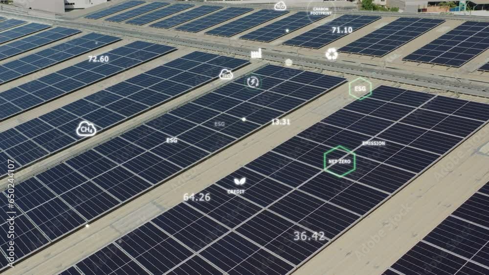 Smart Eco rooftop passive AI solar Save the planet earth in Net zero ESG SDGs plant go green ...