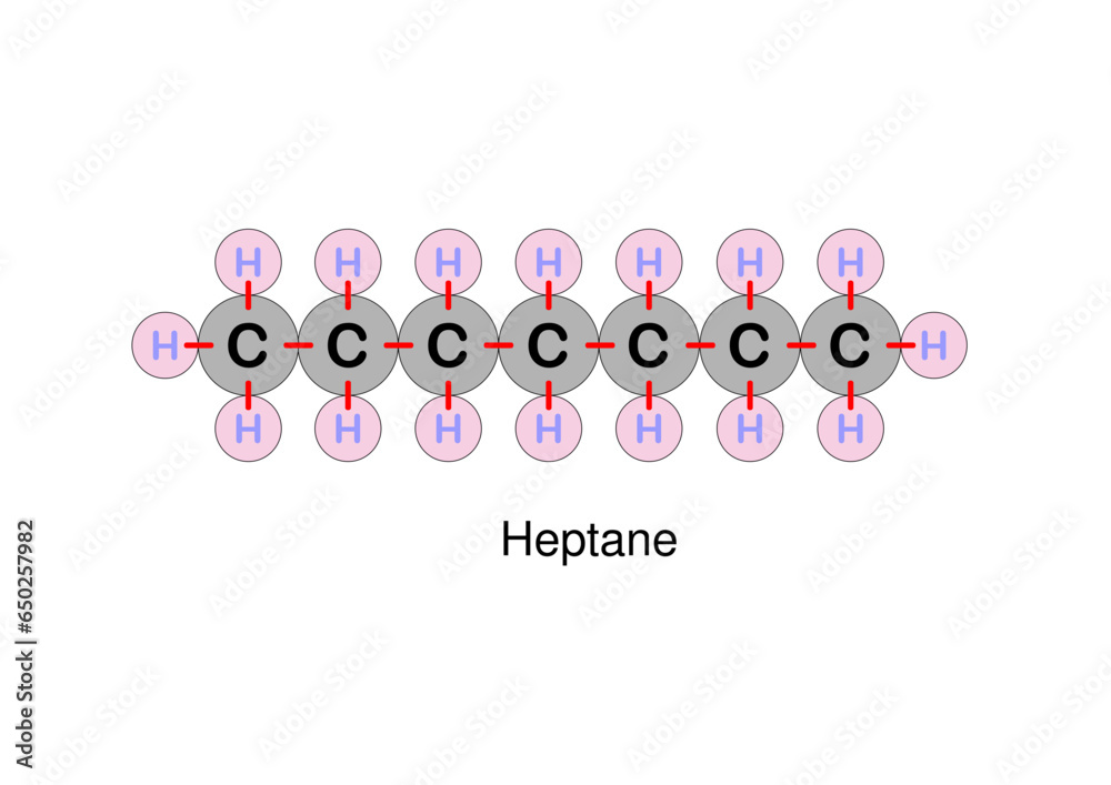 Heptane Stock Vector | Adobe Stock