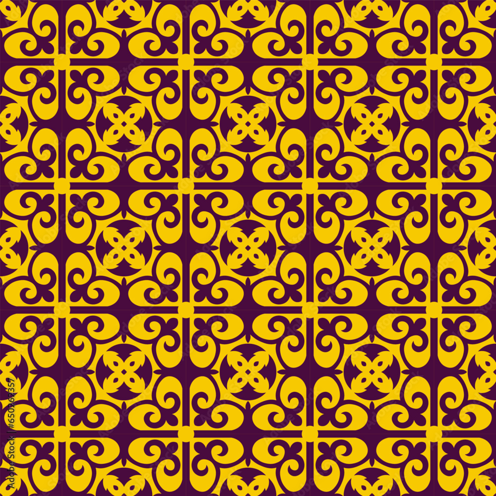 Decorative seamless pattern with ethnic element. Kyrgyz and Kazakh ...