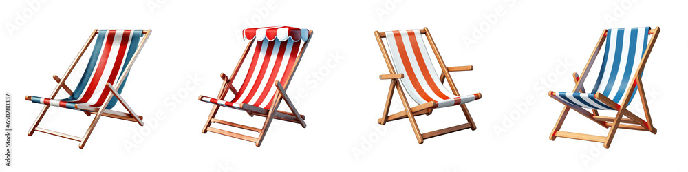Beach Chair clipart collection, vector, icons isolated on transparent ...