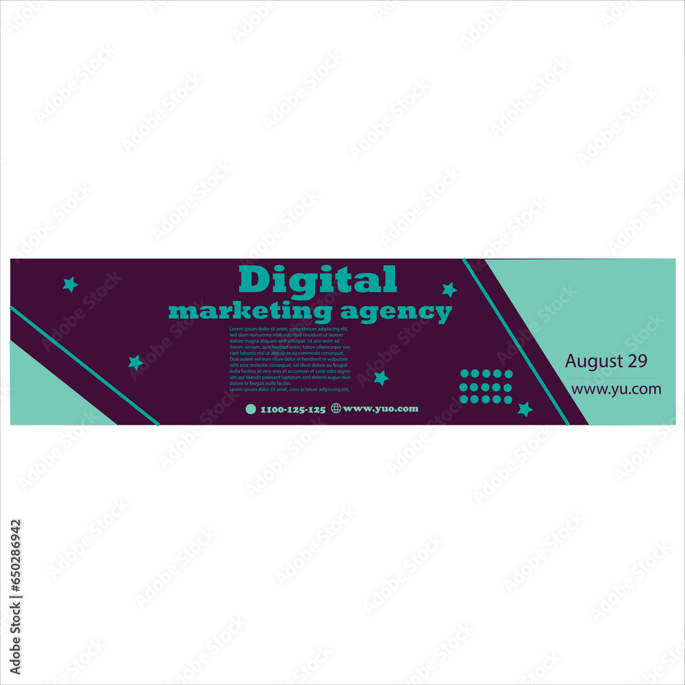 Information Technology Linkedin Banner Design Gradation Stock Vector,- Free Vectors PSDs to ...