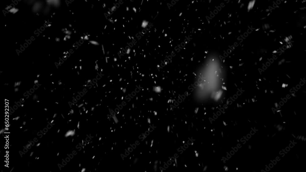 Realistic Snow and Snowflakes animation with seamless Loop, High ...
