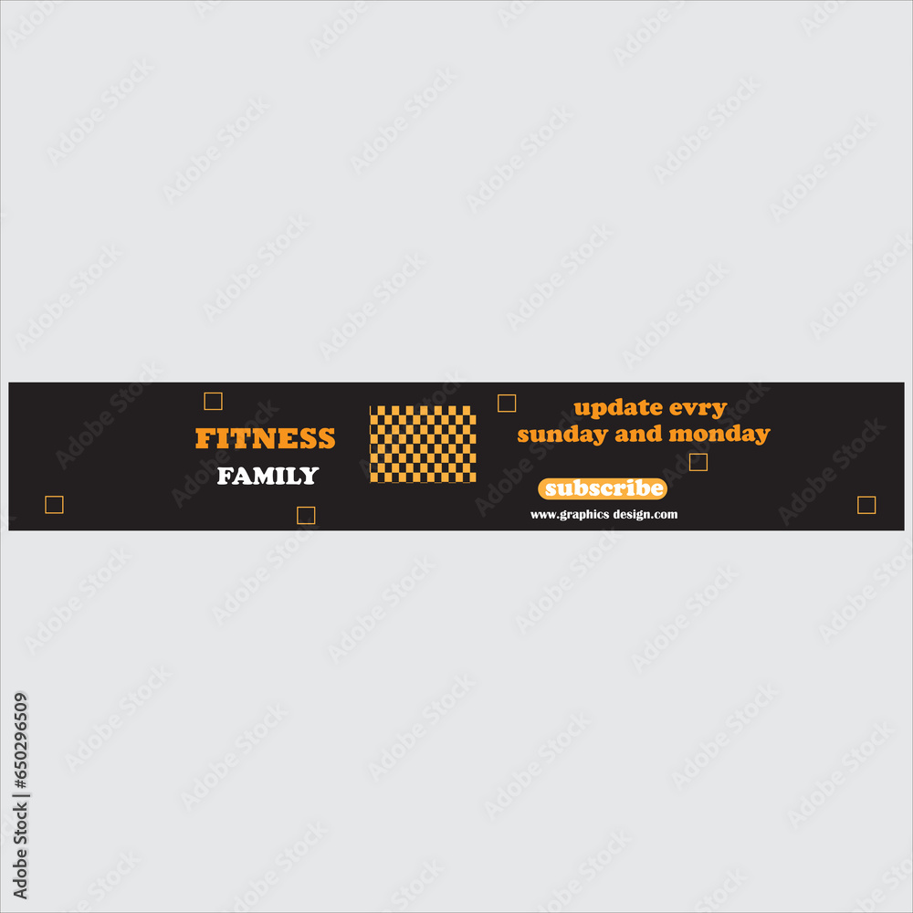 Premium Vector | Gradient media you tube banner Channel Banner - Free ...