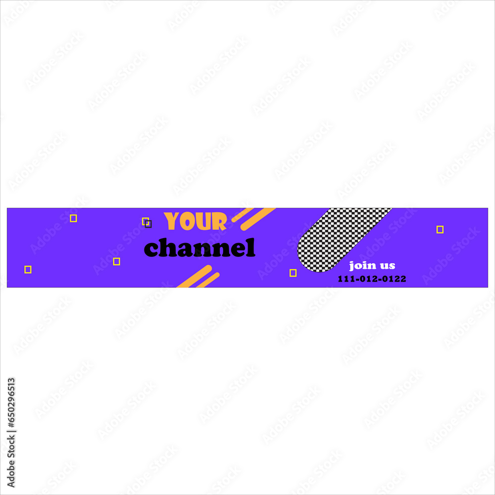 Premium Vector | Gradient media you tube banner Channel Banner - Free ...