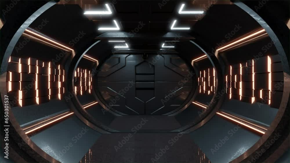 Futuristic si-fi corridor technological tunnel. Green Screen Footage ... Futuristic si-fi corridor technological tunnel. Green Screen Footage ...