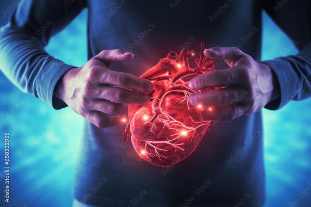 Details of pain highlighted in persons body. Medical concept with areas ...