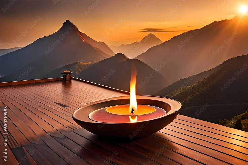 Radiant Diwali Clay Diya Candles Aglow in the Festival of Lights ...