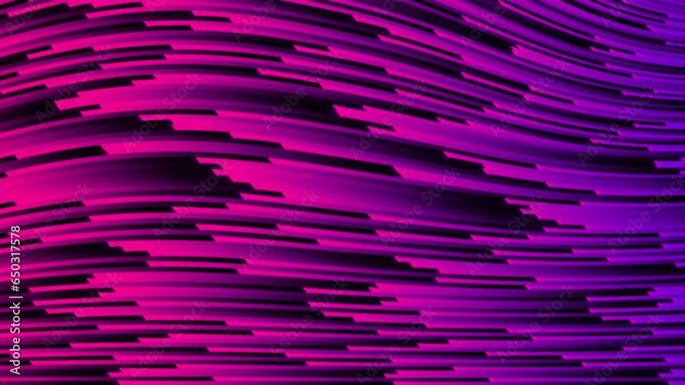 Abstract neon light streaks seamless loop motion background. Gradient Neon Wave Pattern. Light ...