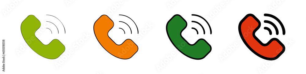 Pictogramme icones logo trace appel telephone Stock Vector | Adobe Stock