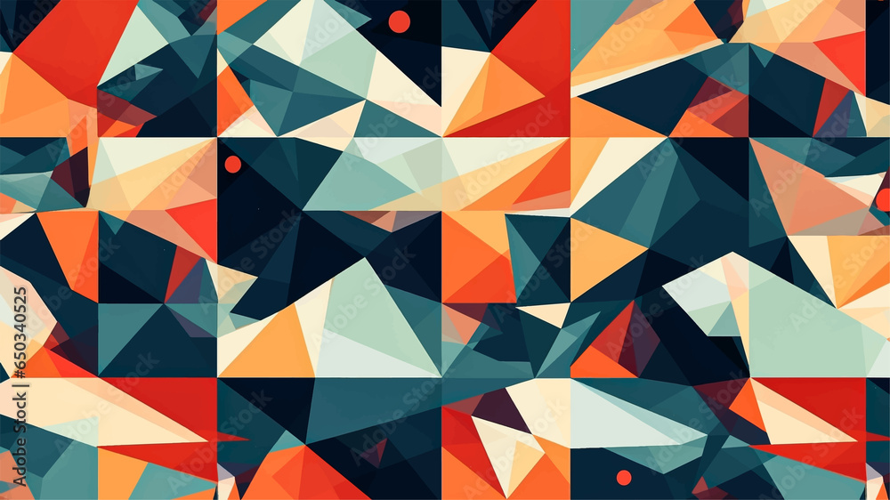 Abstract geometric background, colorful vector printable pattern for ...