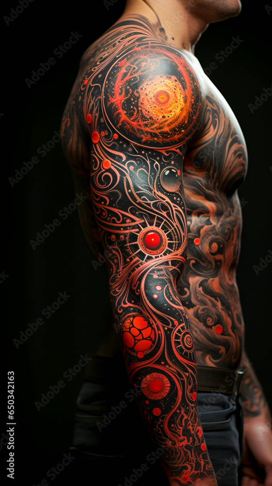 Detailed Arm Tattoo Artwork Stock Photo | Adobe Stock
