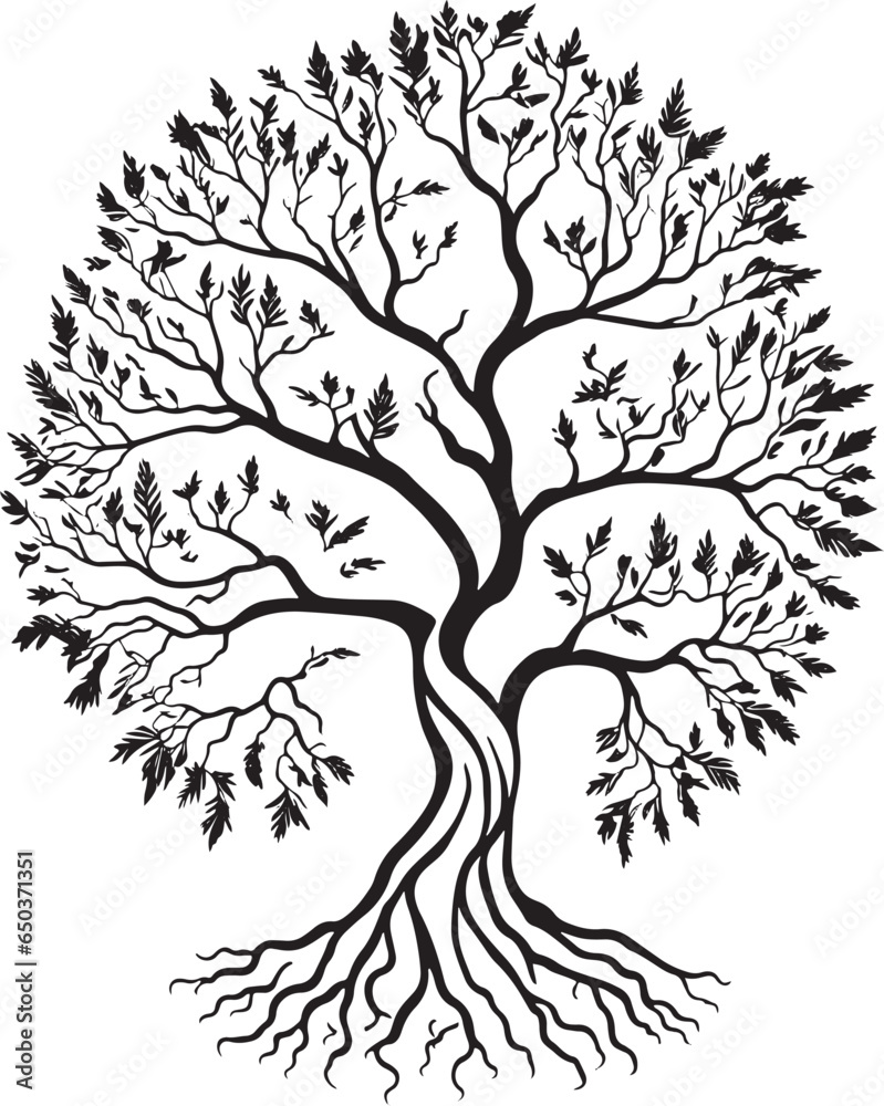 Modern Tree Of Life Logo Vector File Stock Vector | Adobe Stock