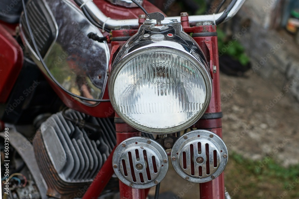 front glass electric round powerful headlight to illuminate the road at ...
