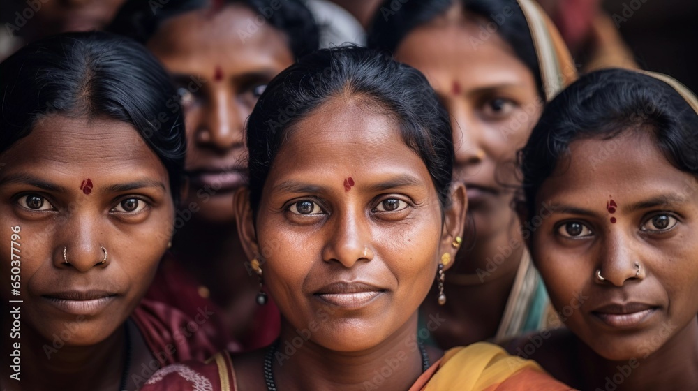 Through the Lens: Indian Women Capturing Souls with Their Stare Stock ...