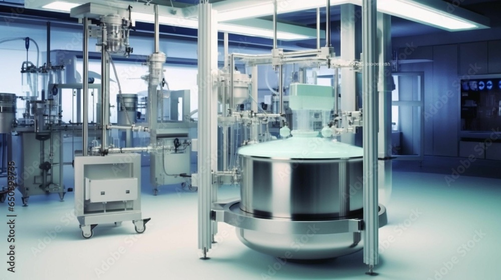 AI generated illustration of a close-up of a large scale flash ...