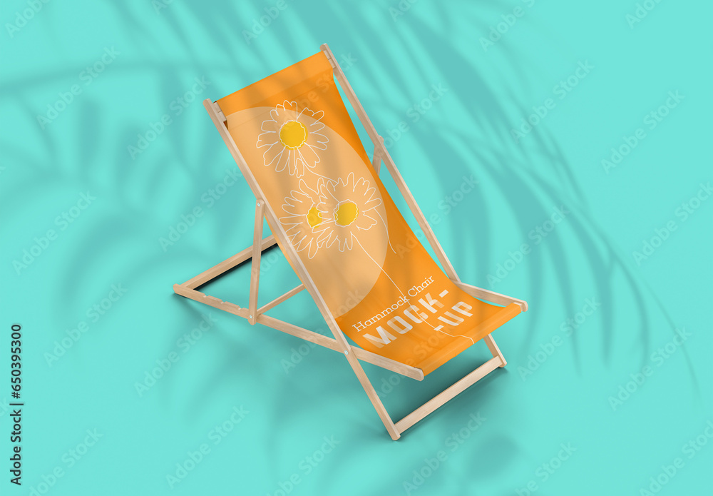 Folding Beach Chair Mockup Stock Template | Adobe Stock