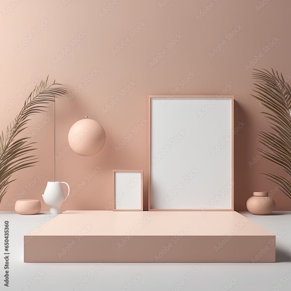 3d render of modern interior design for advertising, presentation ...