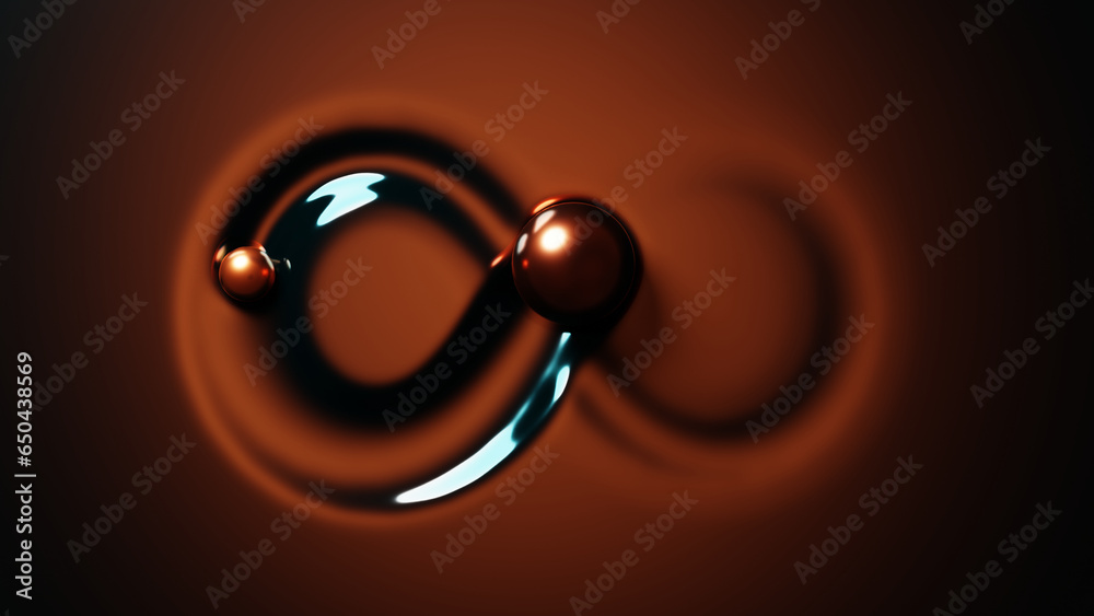 3d rendering, abstract background. A creamy surface on which, as on a ...