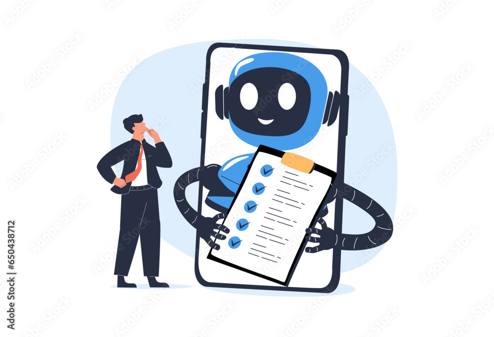 Business digitalization with artificial intelligence abstract concept ...