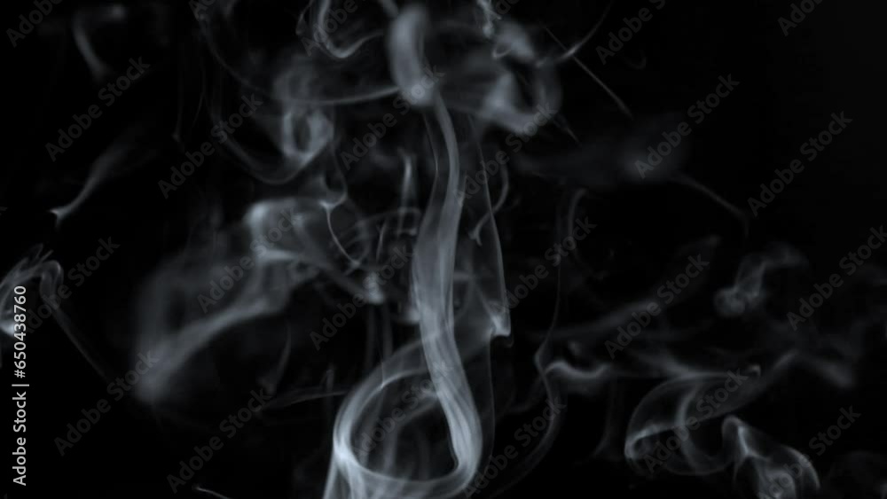 Vidéo Stock Abstract white smoke in slow motion. Smoke, Cloud of cold ...
