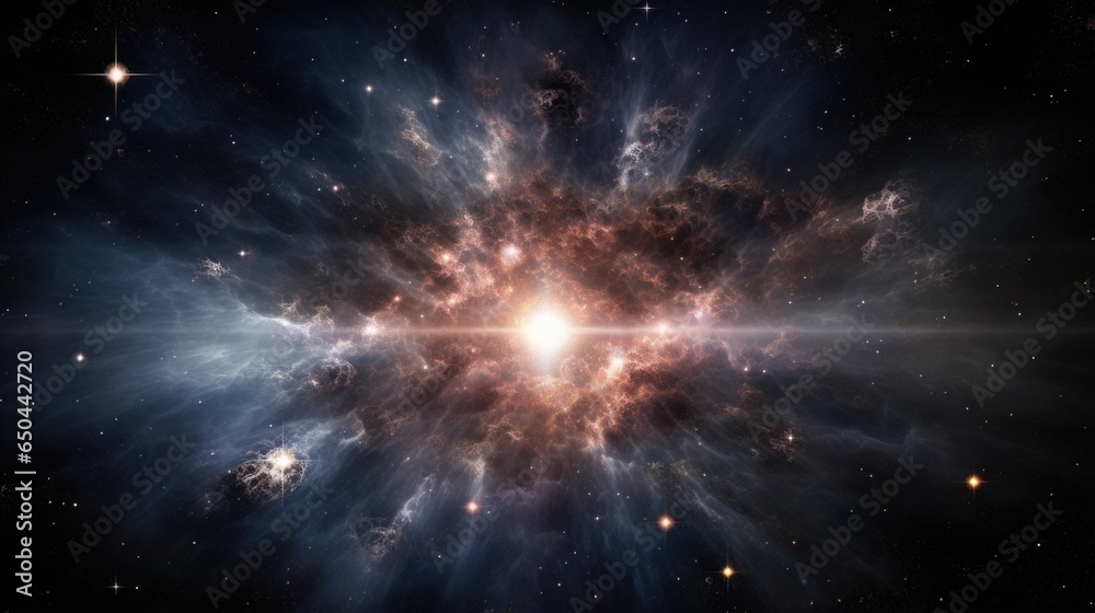 The interstellar dust particles, like tiny prisms, refract and ter the ...