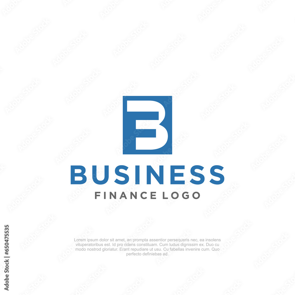BF or FB initials logo by placing the letter B as a silhouette. very ...