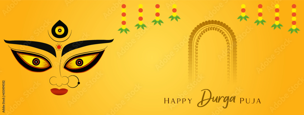 Durga Puja post, Hindu Festival, Border Decorations, Durga Puja Frame ...